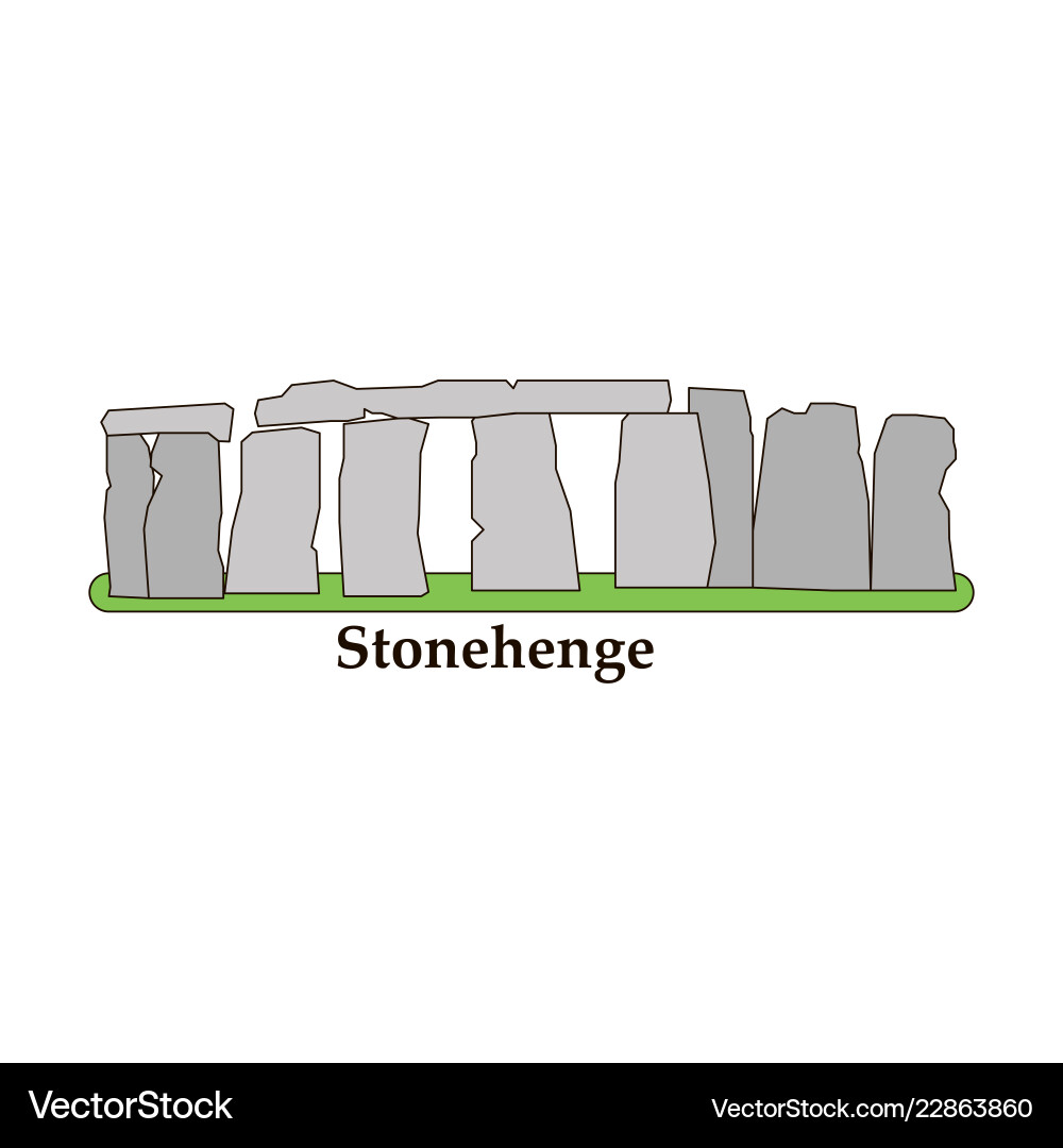 Stonehenge icon isolated on white background Vector Image