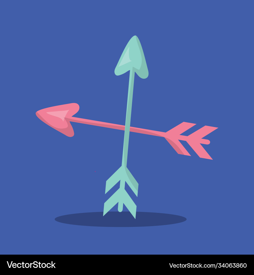 You and me arrow 17 Royalty Free Vector Image - VectorStock