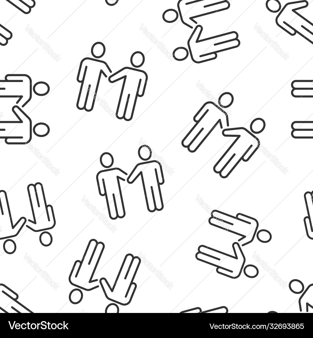 Greetings gesture icon in flat style people Vector Image