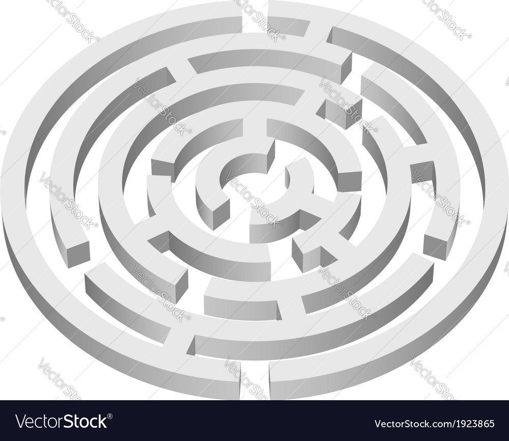 Labyrinth Royalty Free Vector Image - VectorStock