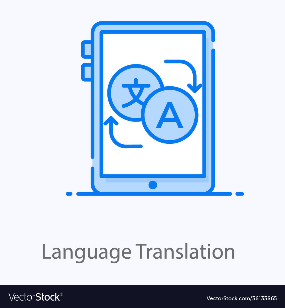 Language translator Royalty Free Vector Image - VectorStock