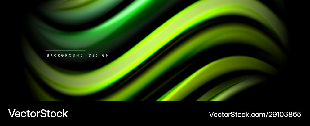 Silk and smooth flow wave poster design color Vector Image