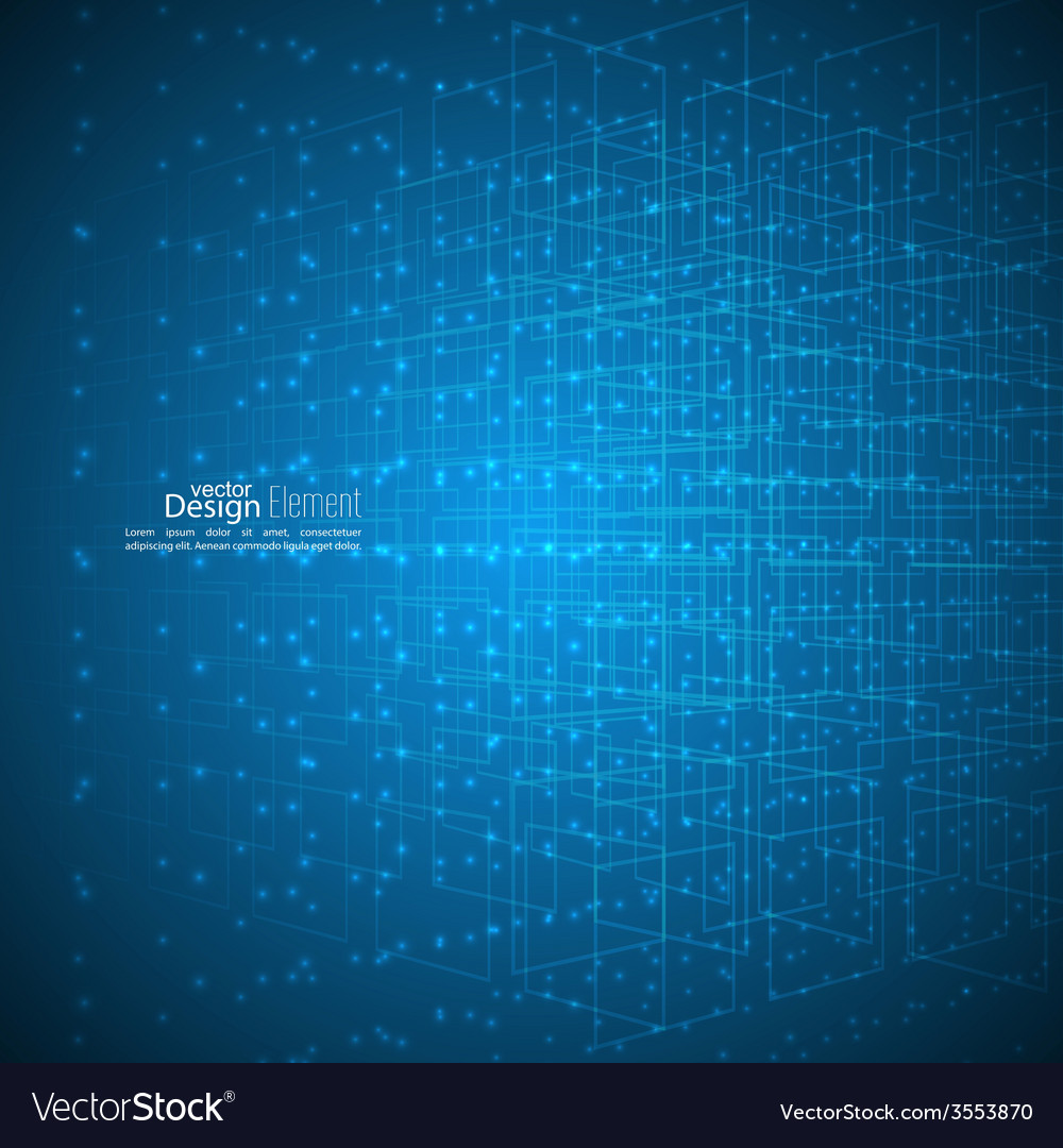 Abstract background with glowing grid Royalty Free Vector