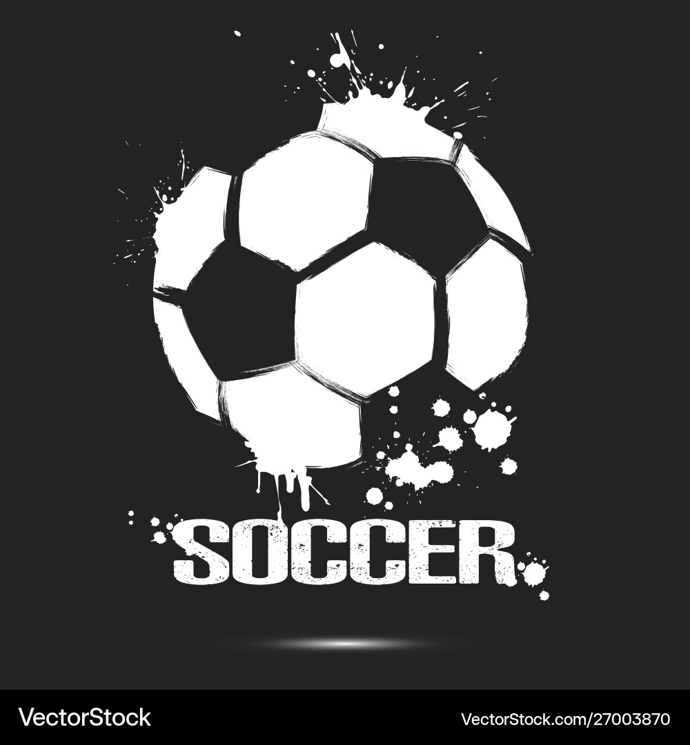 Abstract soccer ball icon Royalty Free Vector Image