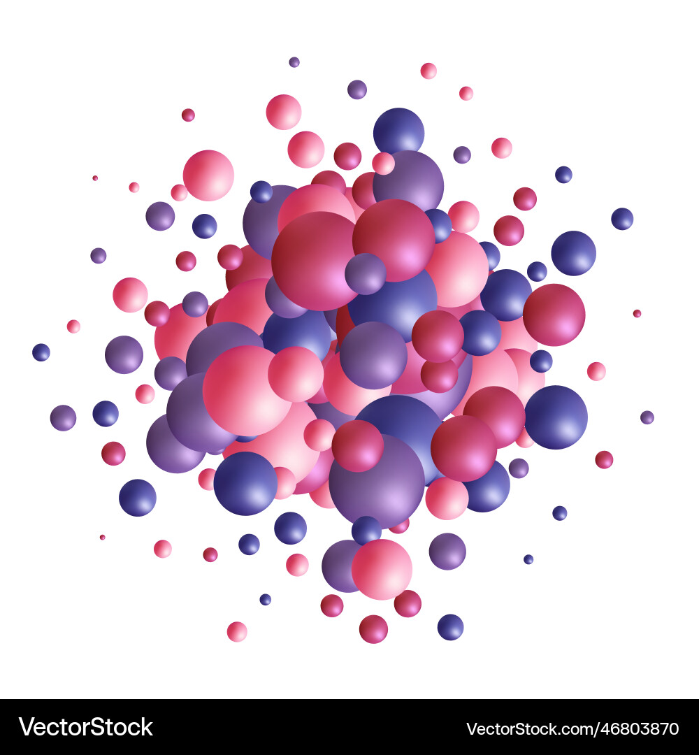 Bright background with balloons festive layout Vector Image