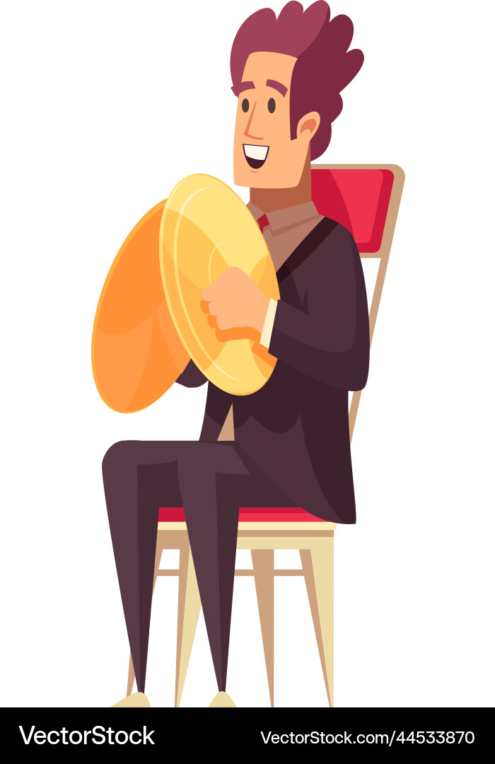 Cartoon musician Royalty Free Vector Image - VectorStock