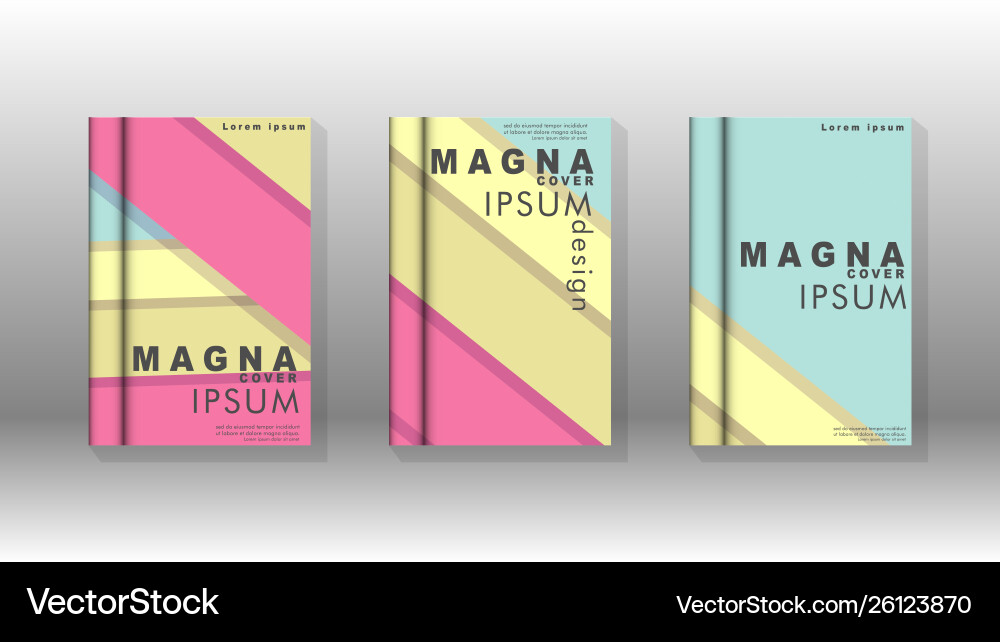 Cover book concept abstract geometric background Vector Image