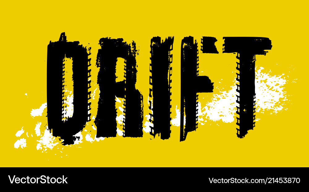 Off road drift Royalty Free Vector Image - VectorStock