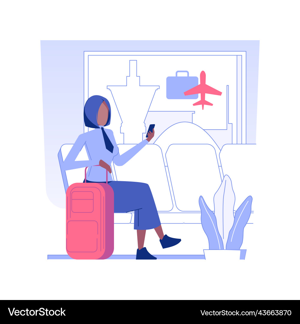 Travel and spending expenses isolated concept Vector Image