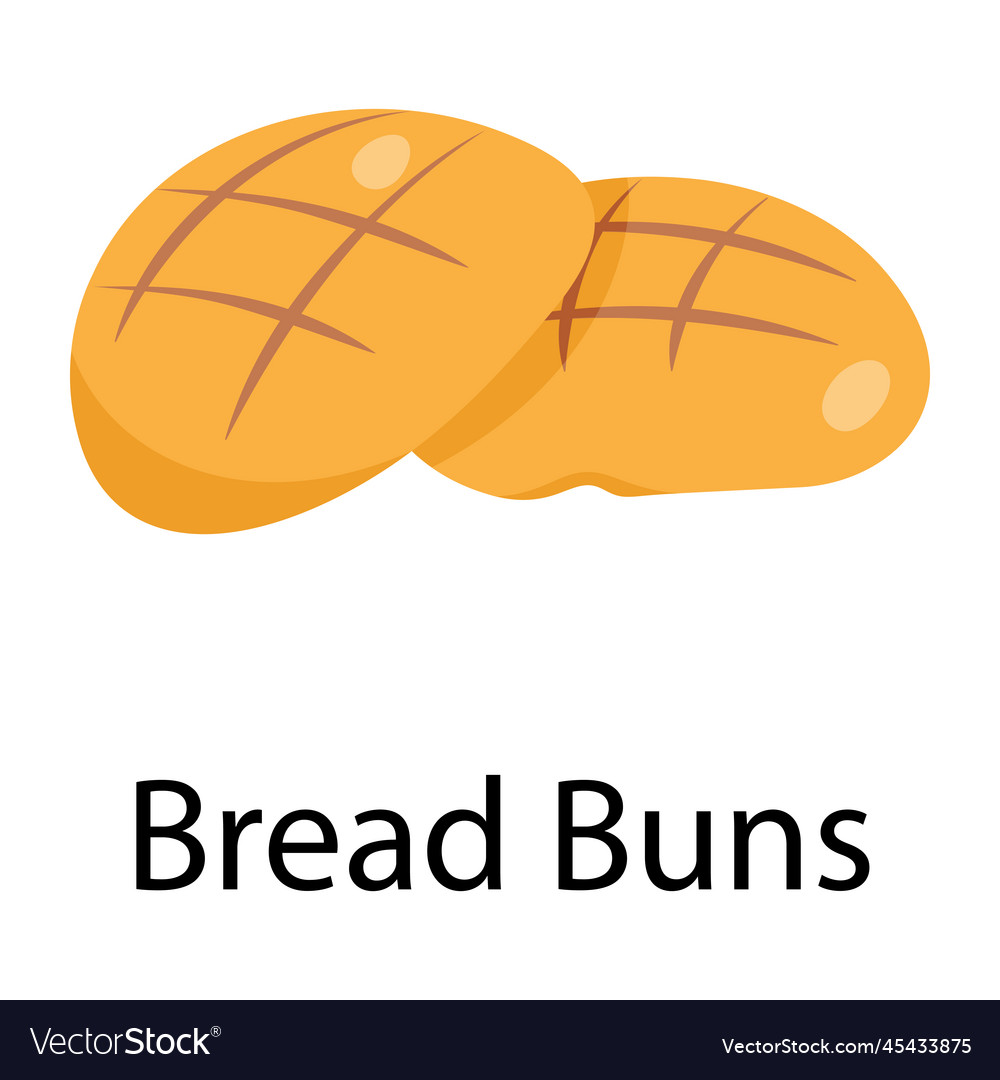 Bread buns Royalty Free Vector Image - VectorStock