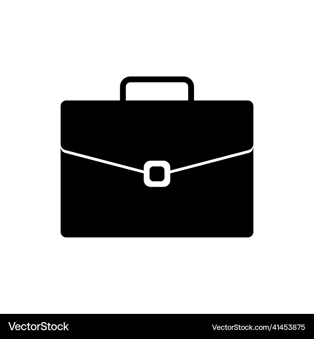 Business portfolio office suitcase - briefcase Vector Image