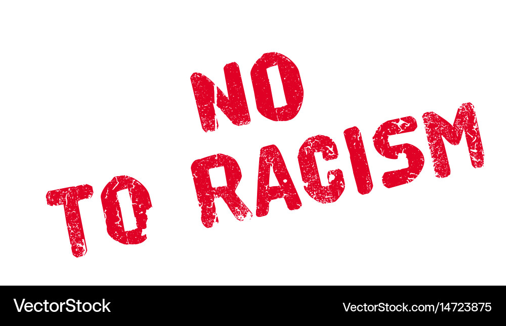 No to racism rubber stamp Royalty Free Vector Image