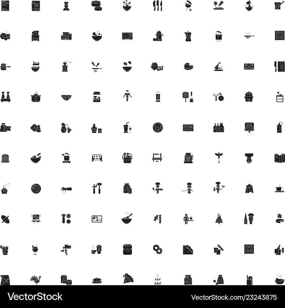 Slicing food black concept icon Royalty Free Vector Image