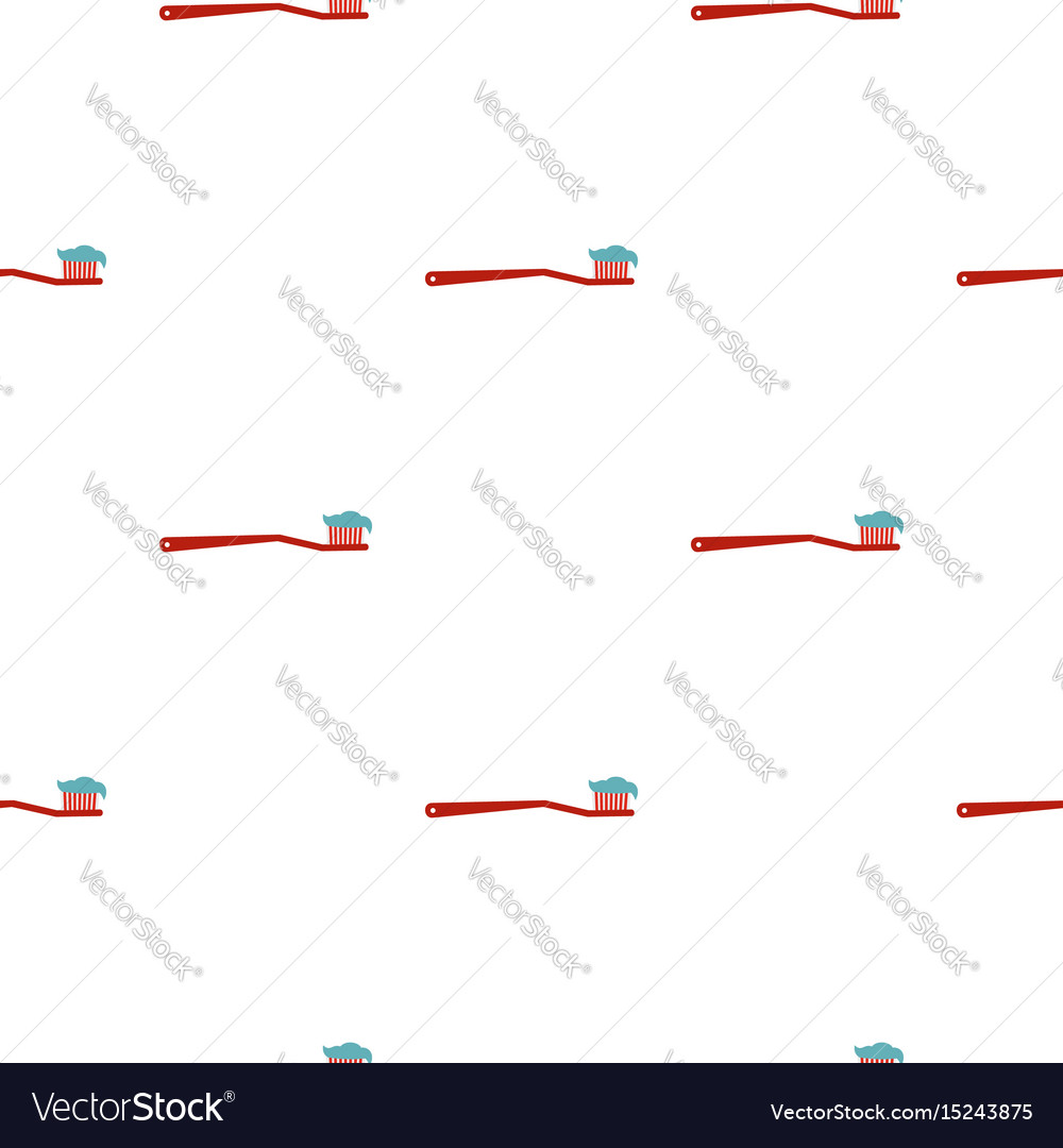 Toothbrush pattern seamless Royalty Free Vector Image