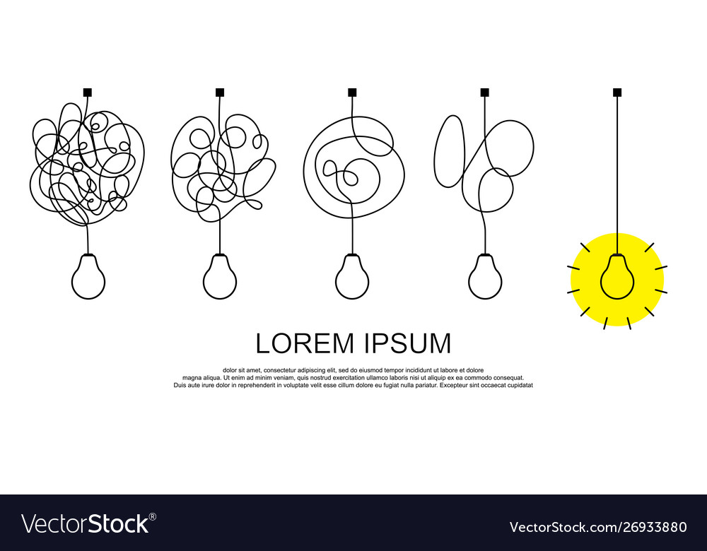 Confused complicated way as chaos or problem Vector Image Confused complicated way as chaos or problem Vector Image