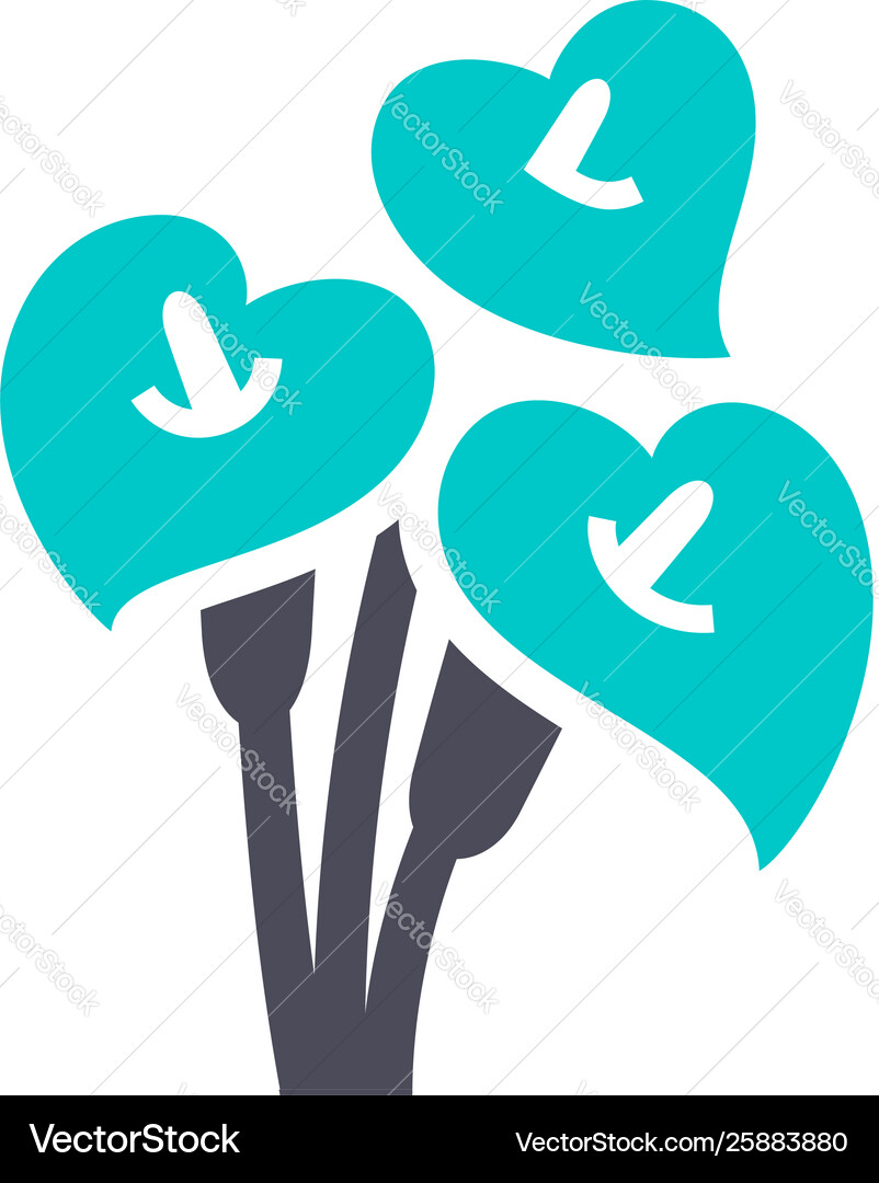 New gray turquoise icon on a white background Vector Image