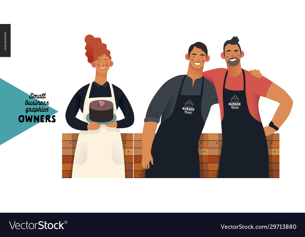 Owners - small business graphics Royalty Free Vector Image Owners - small business graphics Royalty Free Vector Image