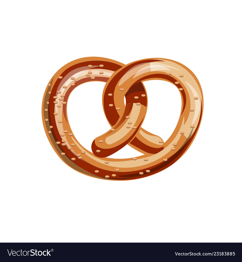 Bavarian pretzel Royalty Free Vector Image - VectorStock