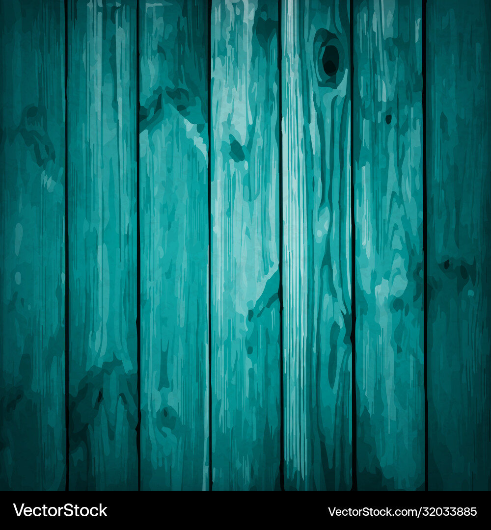 Blue board background wooden turquoise Royalty Free Vector