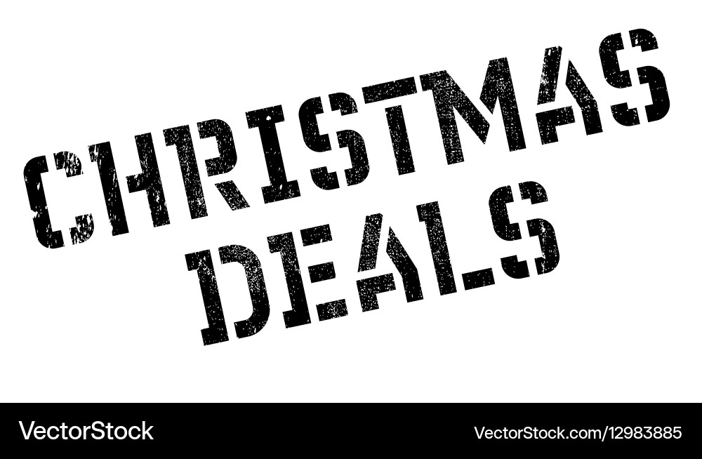 Christmas deals rubber stamp Royalty Free Vector Image