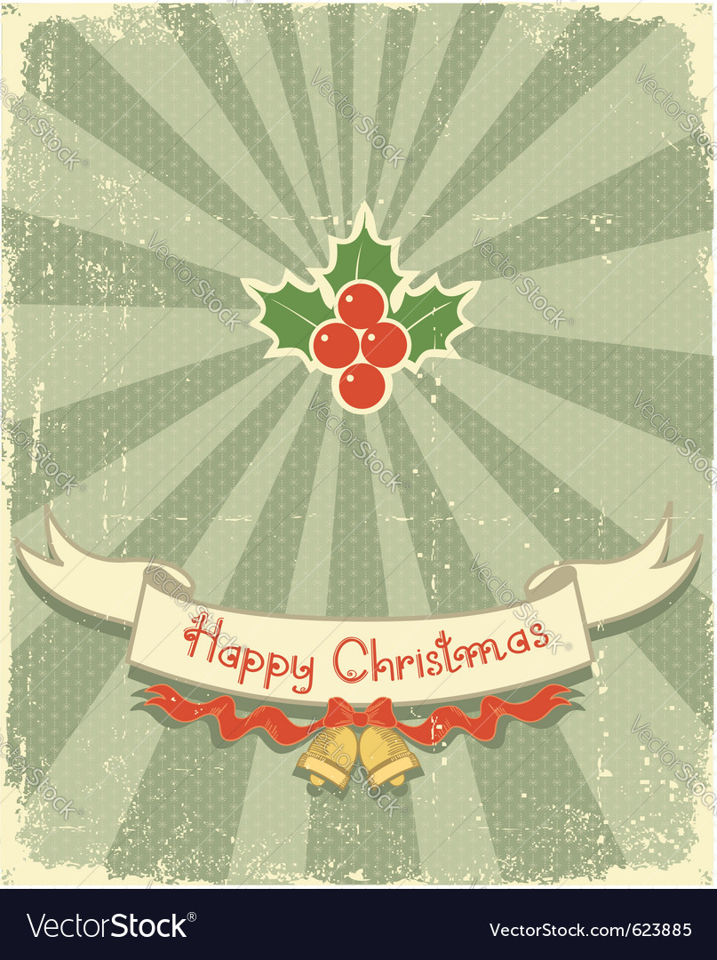 Christmas poster Royalty Free Vector Image - VectorStock