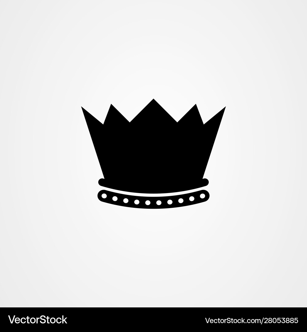Crown icon symbol design Royalty Free Vector Image