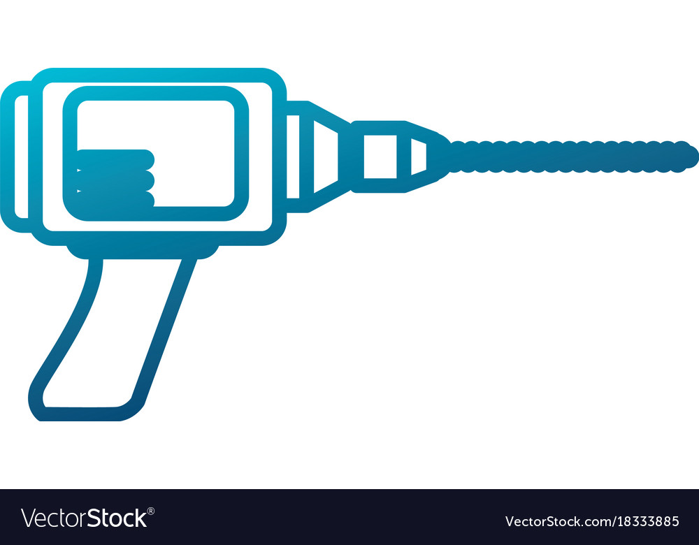 Drill construction tool Royalty Free Vector Image