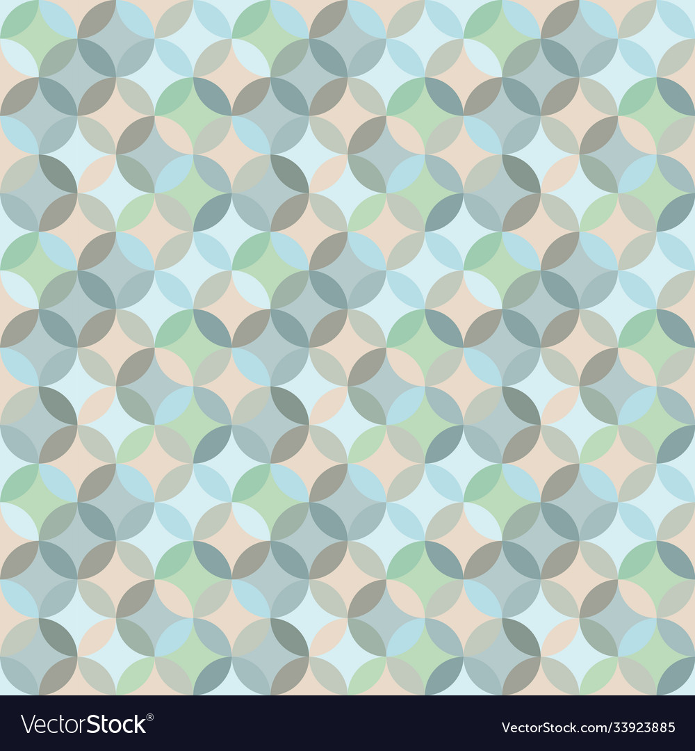 Geometric circle seamless pattern design Vector Image