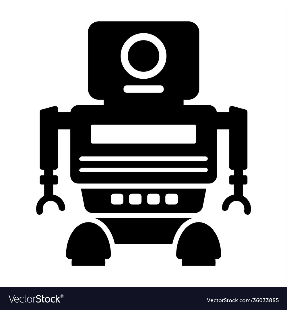 Robot test Royalty Free Vector Image - VectorStock