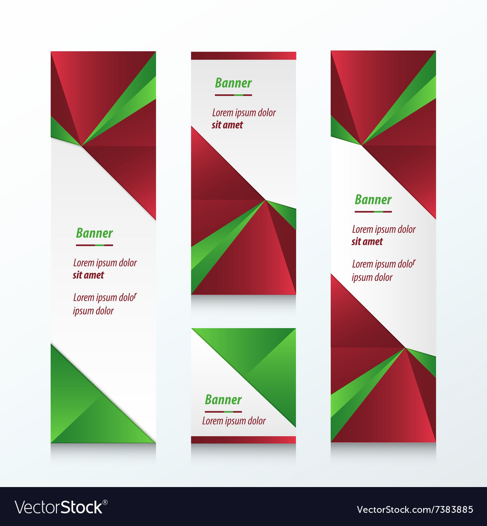 Triangle pattern banner Royalty Free Vector Image