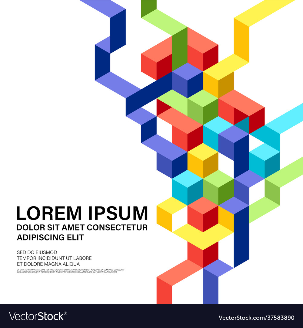 Abstract modern art layout design template Vector Image