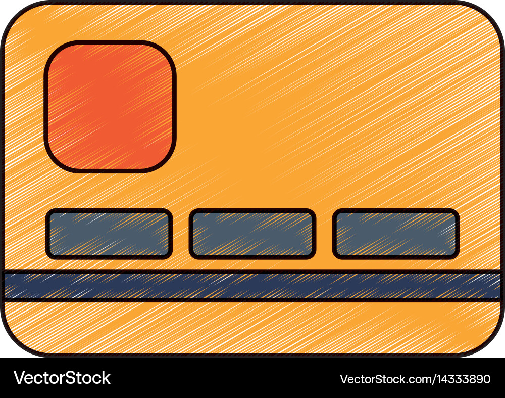 Bank credit card Royalty Free Vector Image - VectorStock