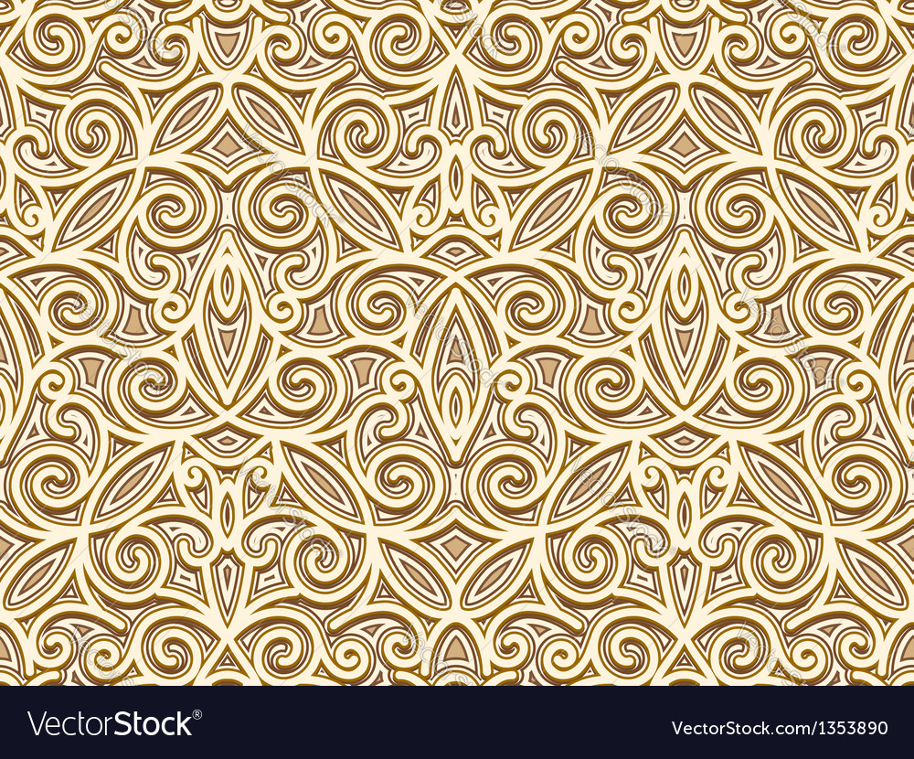 Gold pattern Royalty Free Vector Image - VectorStock