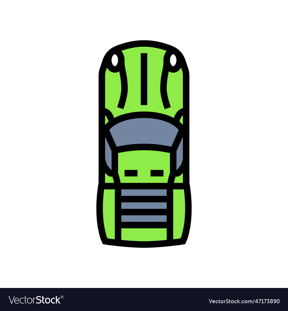 Motion car top view color icon Royalty Free Vector Image Motion car top view color icon Royalty Free Vector Image