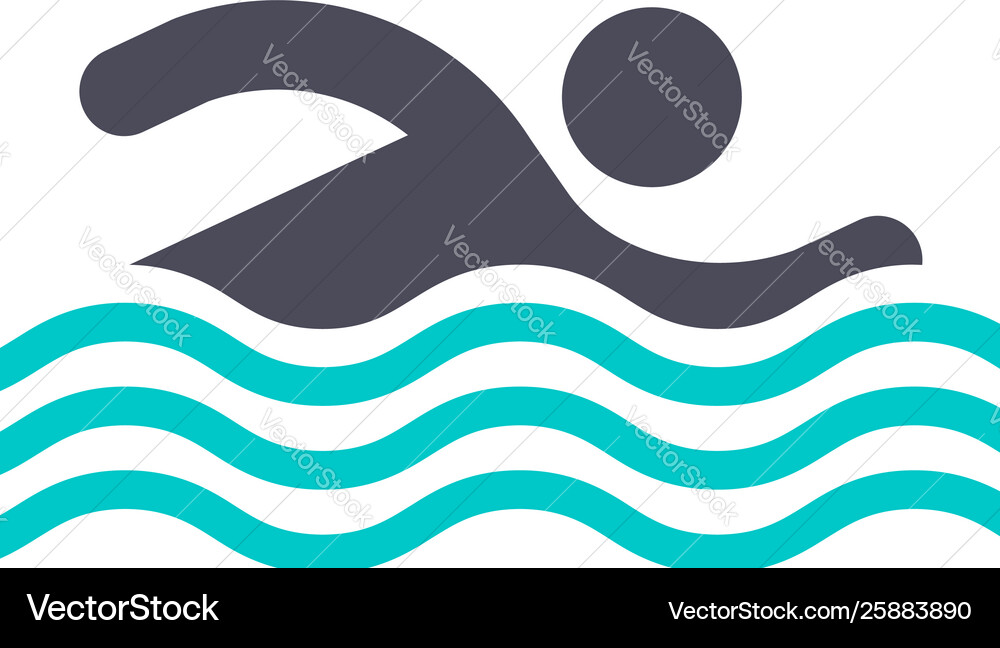 New gray turquoise icon on a white background Vector Image