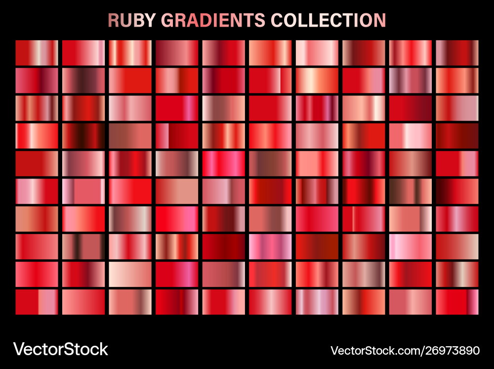 Red ruglossy gradient metal foil texture Vector Image