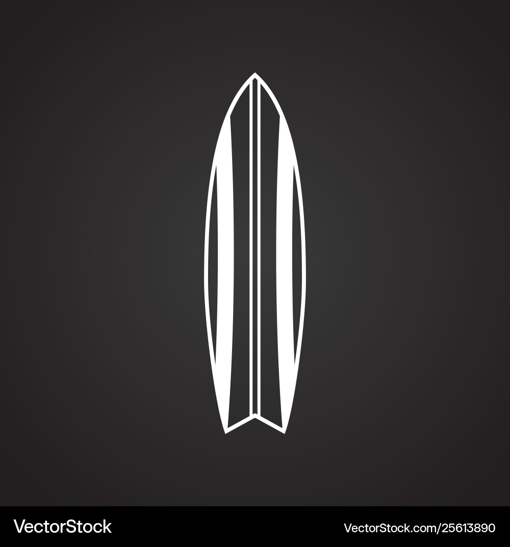 Surfboard icons on background for graphic and web Vector Image