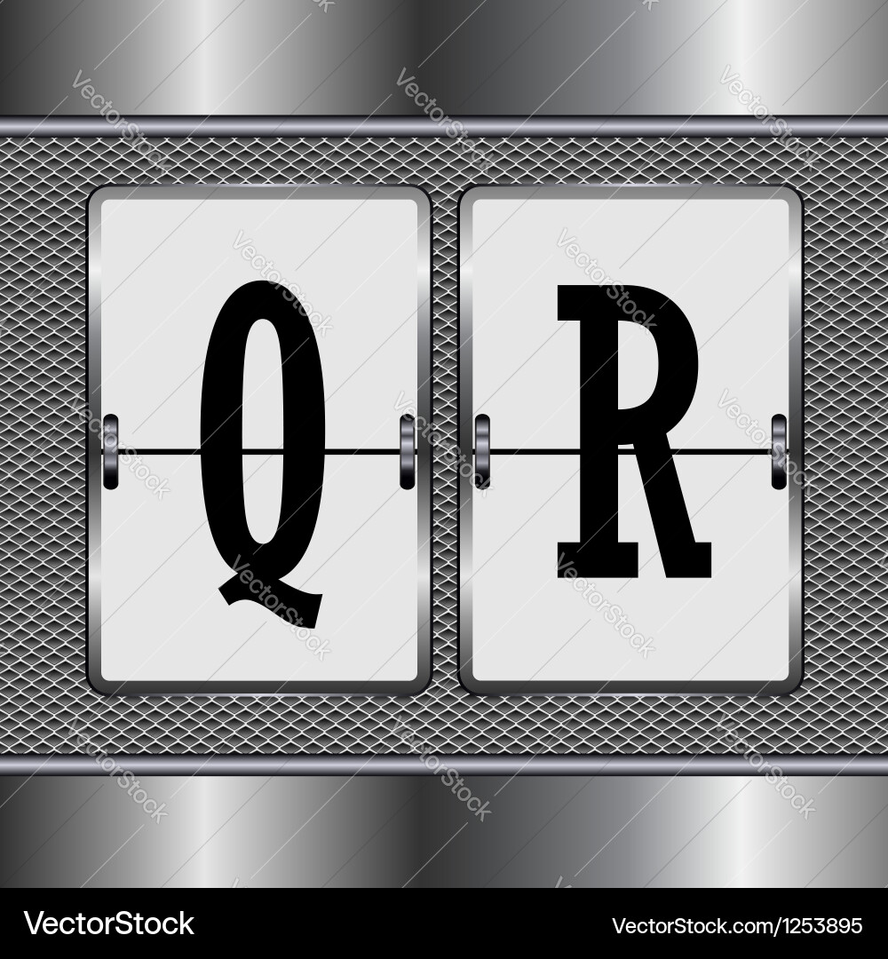 Alphabet of mechanical Royalty Free Vector Image