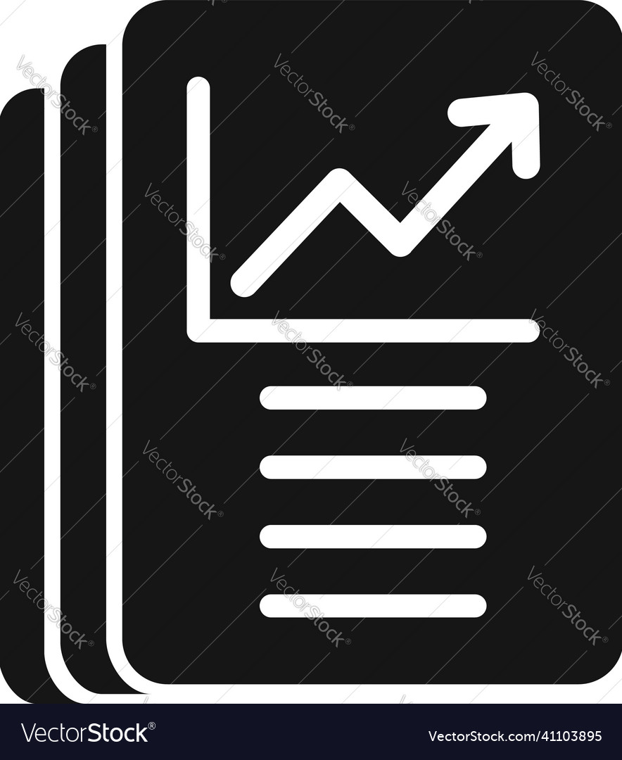 Data file graph icon simple document Royalty Free Vector