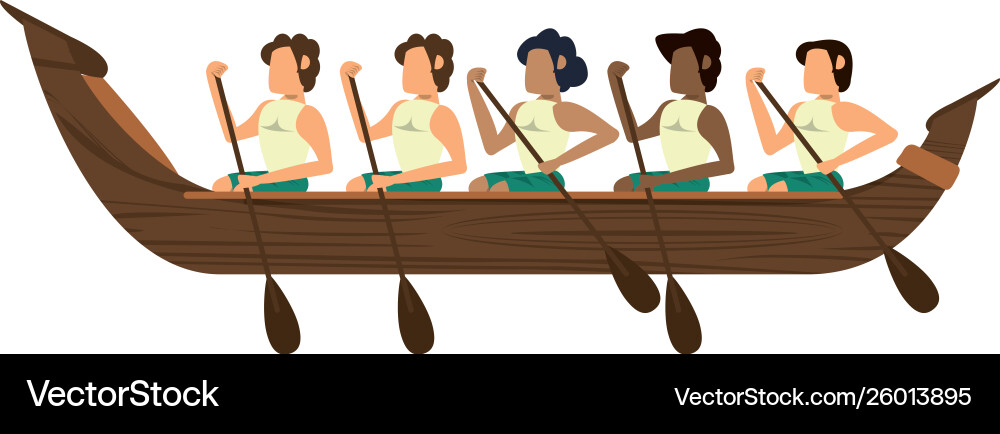 Rafting in barge icon cartoon Royalty Free Vector Image