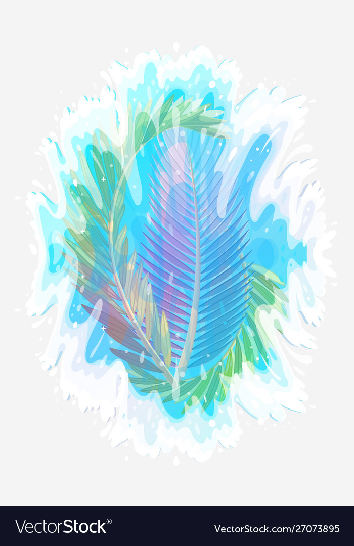 Sea tidal wave splash element Royalty Free Vector Image