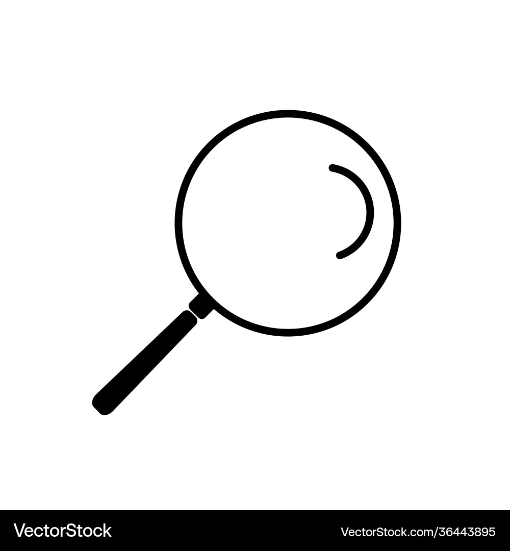 Simple line icon search sign eps10 Royalty Free Vector Image