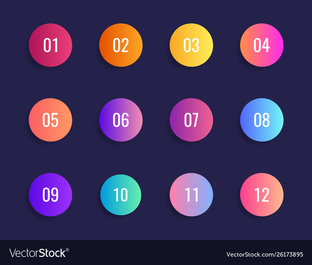 Super set arrow bullet point triangle flags Vector Image