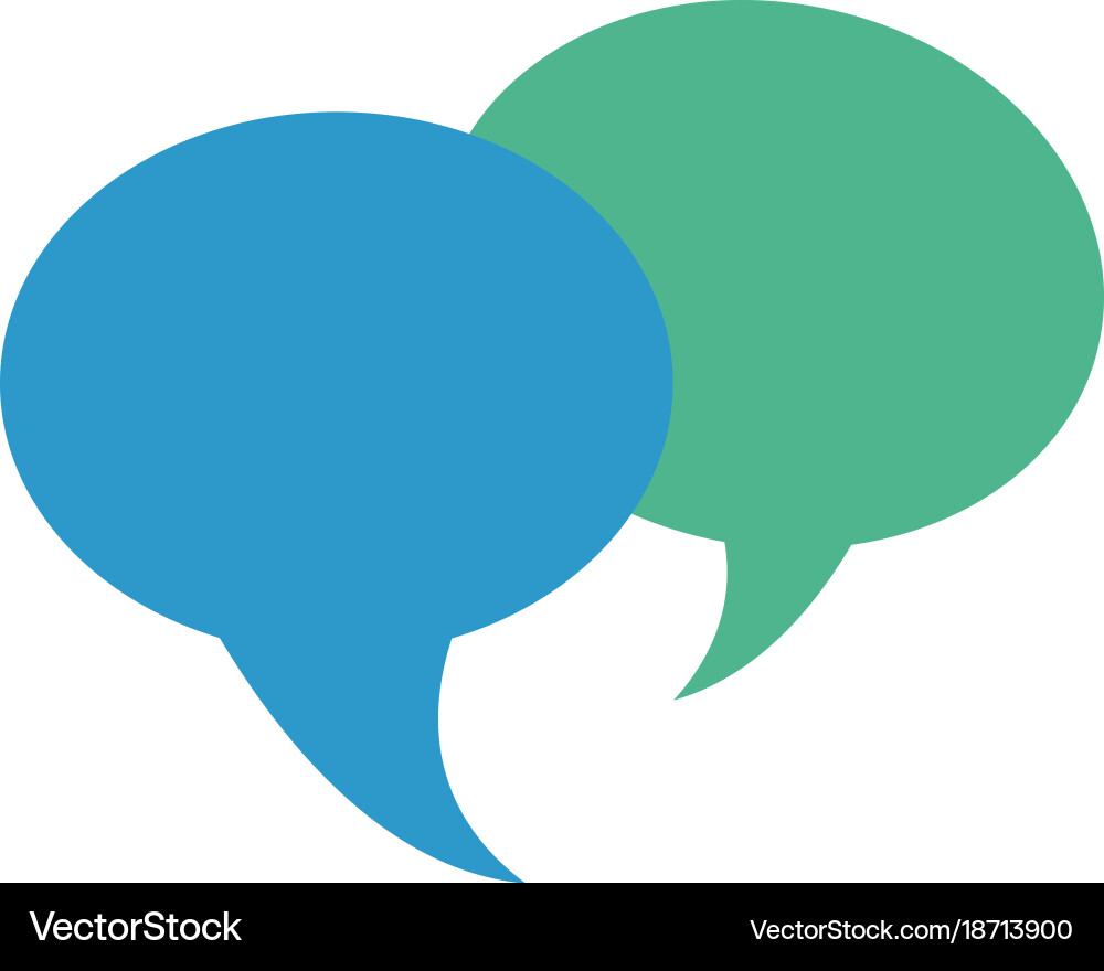Chat bubbles symbol Royalty Free Vector Image - VectorStock