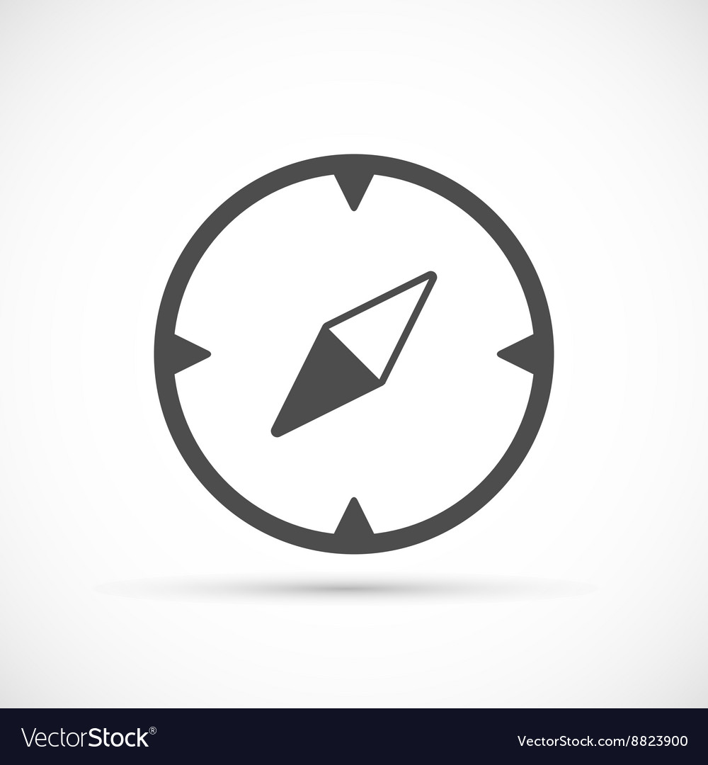 Compass basic icon Royalty Free Vector Image - VectorStock
