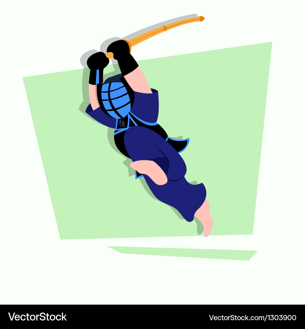 Funny little kids do some ken attack Royalty Free Vector