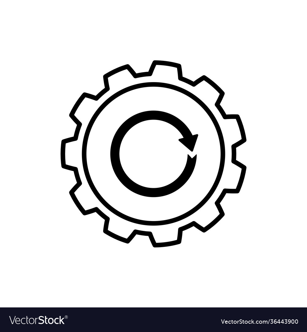 Simple line icon process business sign eps10 Vector Image