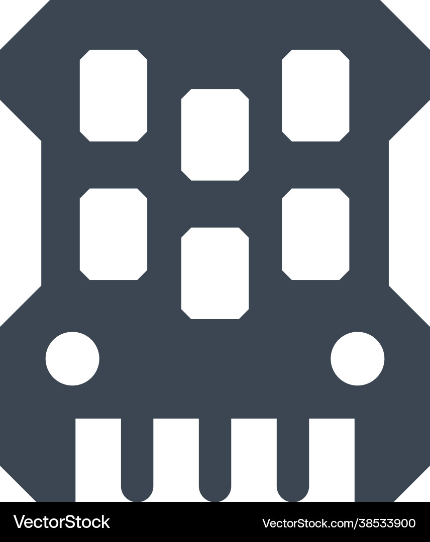 Solid-state drive icon Royalty Free Vector Image