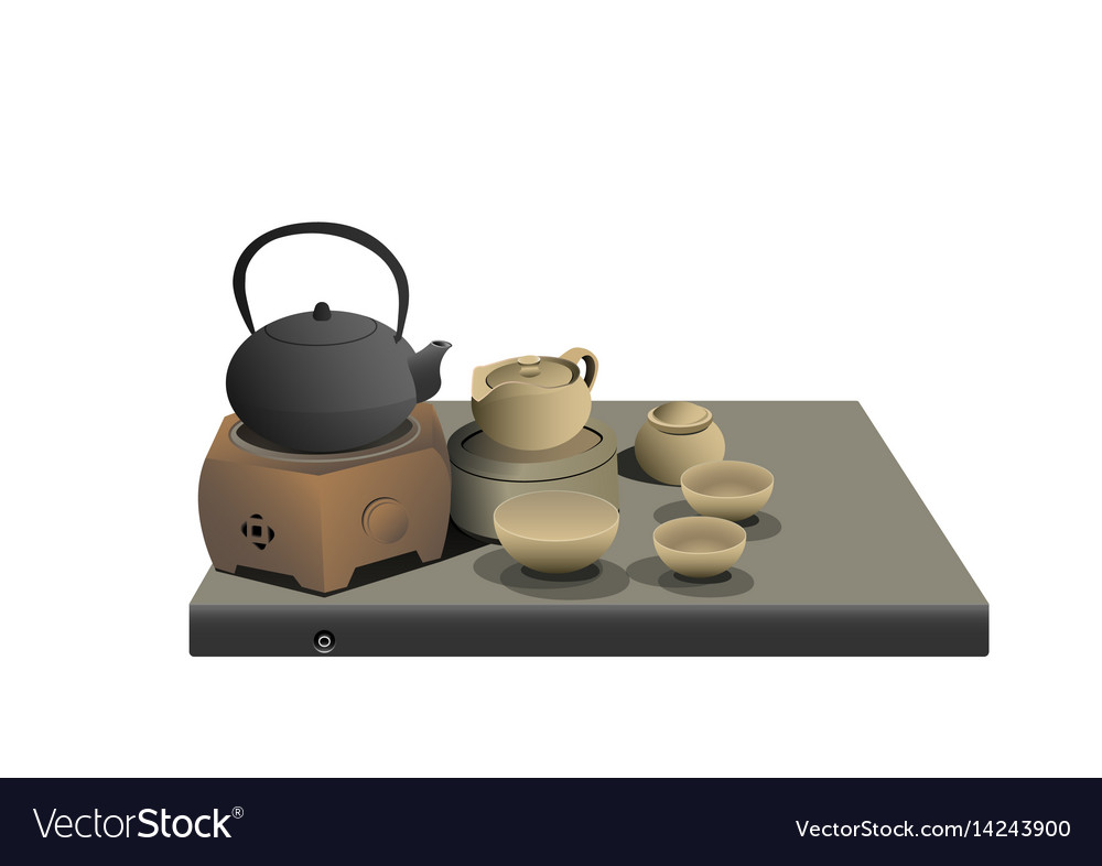 Tea table Royalty Free Vector Image - VectorStock