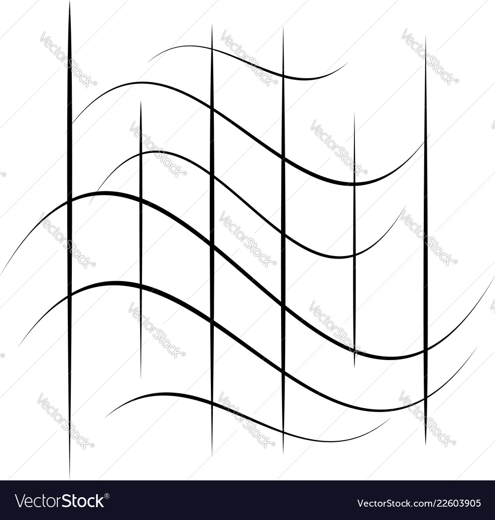 Abstract Element With Random Overlapping Lines Vector Image 9288